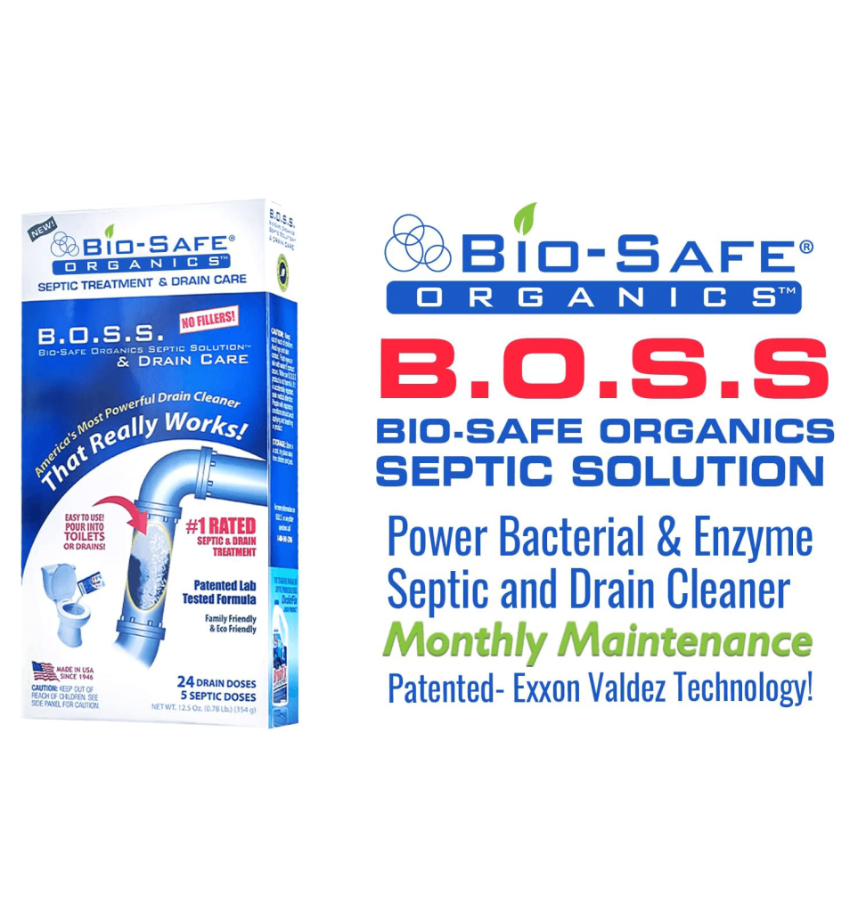 B.O.S.S. Bio-Safe Organics Septic Solution & Drain Care – Biosafe Organics