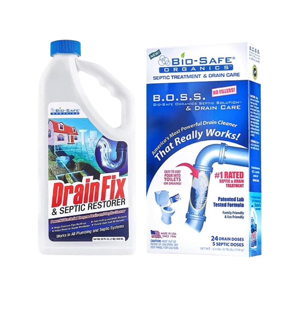 Bio-Safe Organics – Septic Tank Shock – Small Combo Drainfix & Small ...